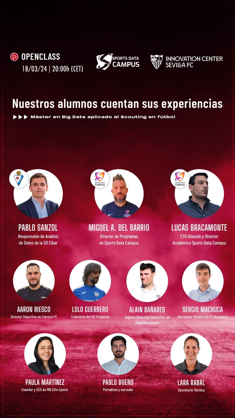 Openclass: Nuestros Alumnos Cuentas sus Experiencias - Sports Data Campus